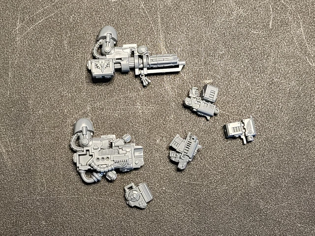 WARHAMMER 40K MINIATURES Dark Angels Terminator Heavy Weapons x3 Bits ...