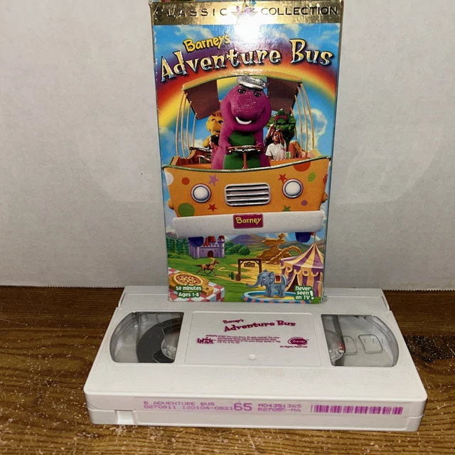 BARNEY FRIENDS VHS Video Tape Adventure Bus Classic Collection Cartoon ...