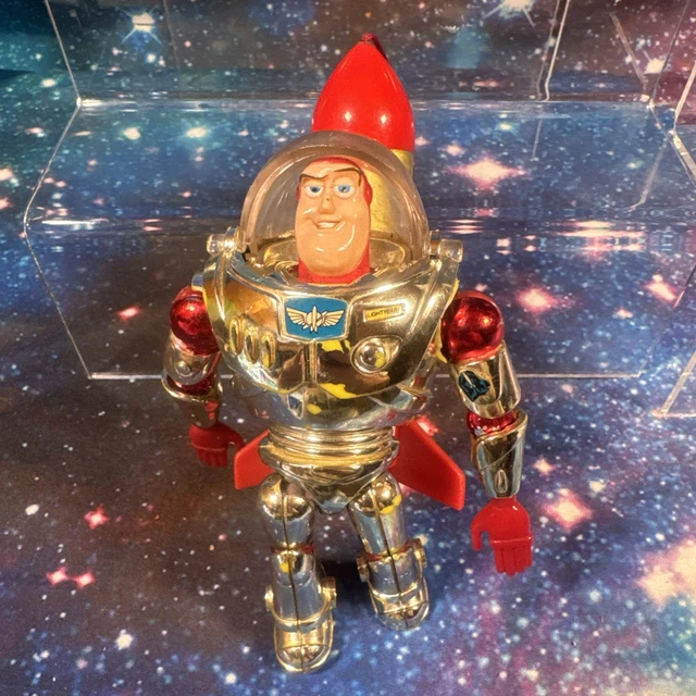 DISNEY PIXAR TOY Story Gold BUZZ LIGHTYEAR Rocket Figure No Wings £7.99 ...
