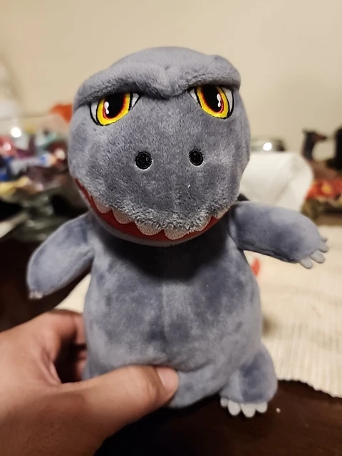KIDROBOT PHUNNY GODZILLA Gojira 8" Plush Toy Grey Stuffed Animal $15.00 ...