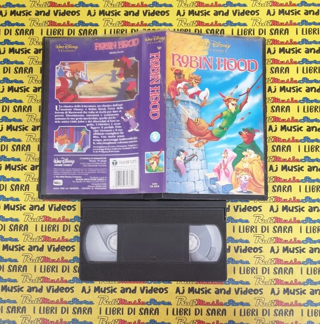 VHS FILM ROBIN HOOD 1992 ANIMAZIONE WALT DISNEY I CLASSICI VS 4362 ...