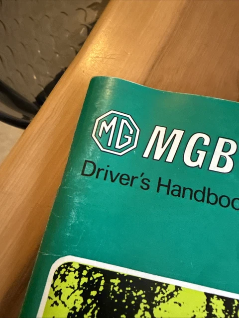 GENUINE MGB DRIVER'S Handbook - Part no. AKM 3661 (5th Edition) £17.99 ...