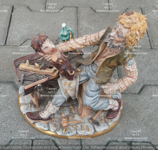 GEPPETTO – PINOCCHIO – Figur – Skulptur – Statue -Capodimonte –Italy ...