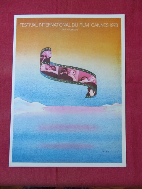 AFFICHE GRAVURE JEAN-MICHEL FOLON Festival International du Film Cannes ...