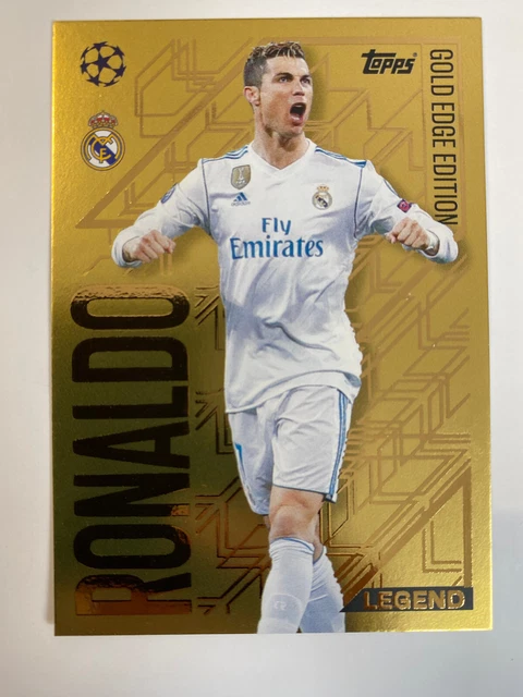 TOPPS MATCH ATTAX 2024-2025 Cristiano Ronaldo Real Madrid Gold Edge ...