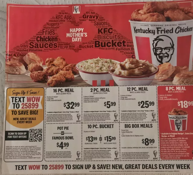 Coupons for kentucky fried chicken store