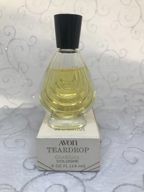 VINTAGE 1970'S Avon Teardrop Charisma Cologne - 3/4 full 14 ml ...