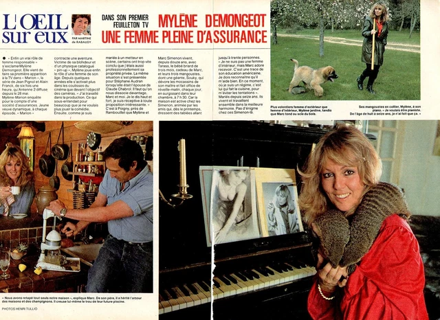 COUPURE DE PRESSE Clipping 1982 Mylène Demongeot (2 pages) EUR 5,00 - PicClick FR