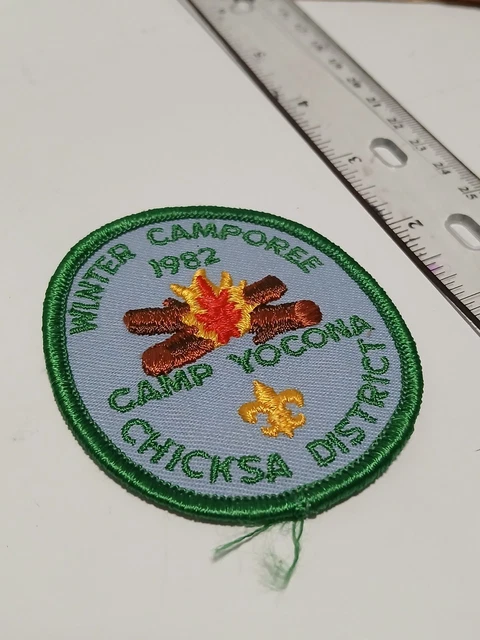 RARE VINTAGE BOY Scout patch 1982 Winter Camporee Camp Yocona, Chickasaw Dist £18.26 - PicClick UK