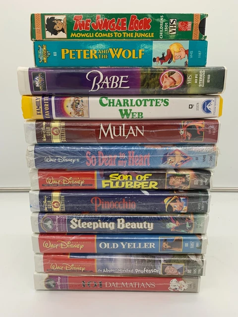 WALT DISNEY VHS Lot (12) Lots Still sealed with watermark Wow ...