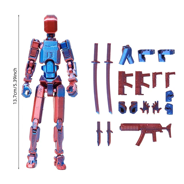 TITAN ROBOT ACTION Figure 3D Printed With Full Articulation For Stop ...