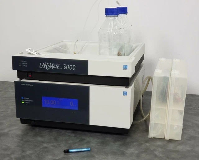DIONEX ULTIMATE 3000 HPLC ISO-3100A Pump 5035.0010 & SRD-3200 Solvent ...
