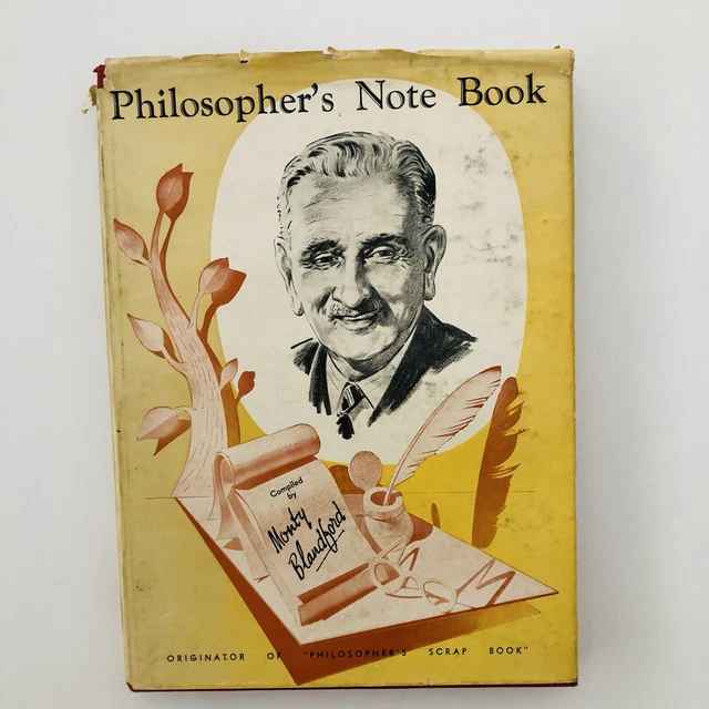 VINTAGE PHILOSOPHERS NOTE Book Compiled By Monty Blandford (1952) $11. ...