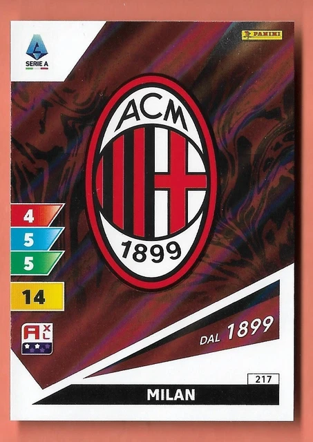 PANINI CALCIATORI ADRENALYN 2024-25 2025 CARD N.217 Logo Milan EUR 1,00 ...