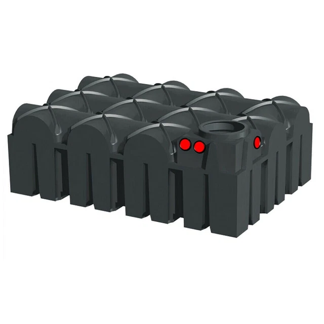 FLAT TANK RAIN water tank cistern ground tank 7500 L incl. crane ...
