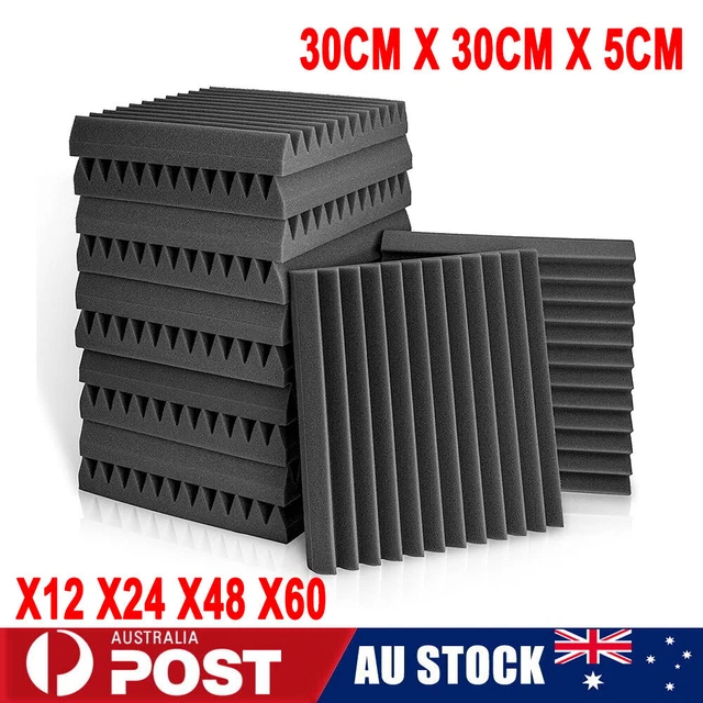 STUDIO ACOUSTIC FOAM Sound Absorbtion Proofing Panel Wedge Karaoke 20 ...