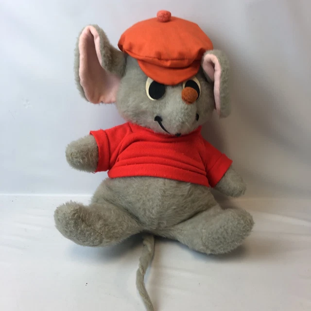 VINTAGE WALT DISNEY The Rescuers Bernard 13" Mouse Plush California ...