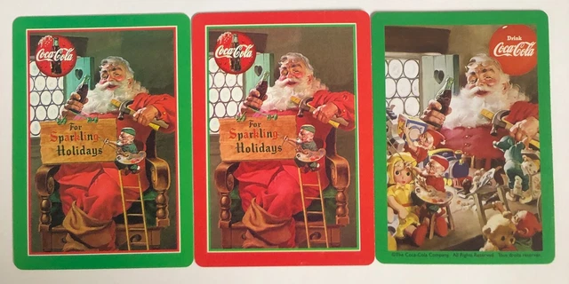 COCA COLA COKE Santa Claus Father Christmas Advert Vintage Swap Playing ...