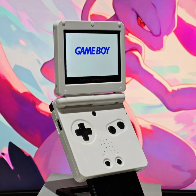 NINTENDO GAMEBOY ADVANCE SP - ULTRA Custom MEWTWO Edition Pokémon IPS ...