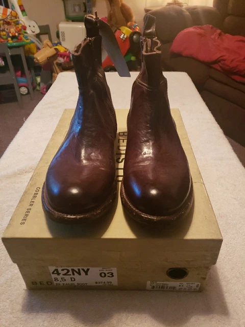 BED STU BOOTS mens Kaldi Boot Size 8.5D Zip Up Color Teak , Distress ...