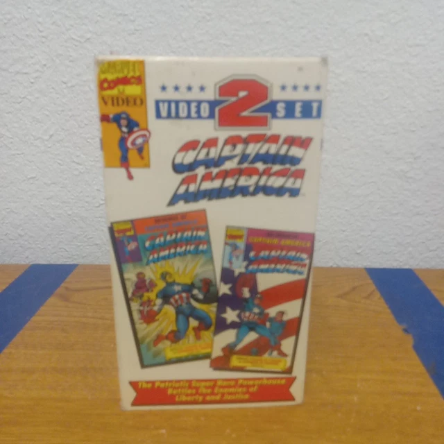 CAPTAIN AMERICA VHS 2 Video Set Revenge of CA & Origin Vintage READ ...