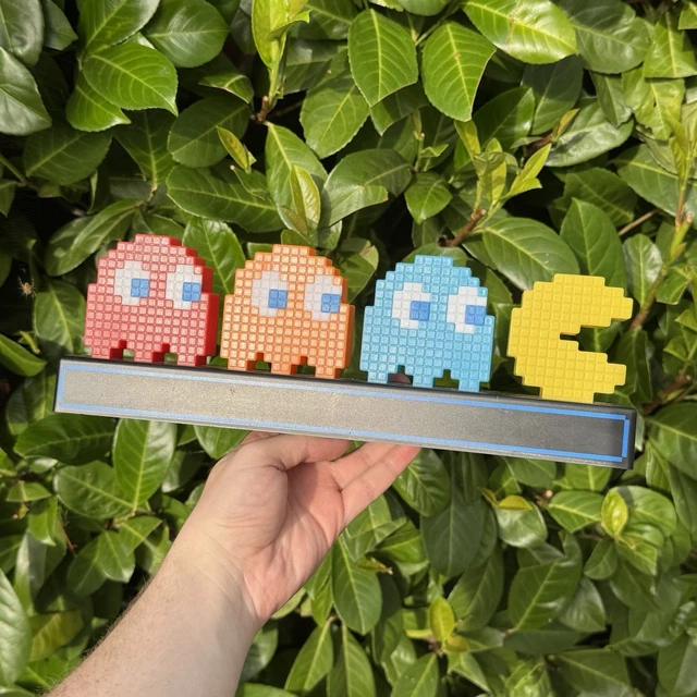 PAC-MAN 3D NIGHT Light Adjustable Modes LED Table Lamp £6.81 - PicClick UK