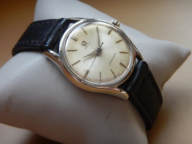 1958 1ÈRE OMEGA JUMBO SEAMASTER AU MÉDAILLON CHEVAL MARIN Cal 30T4 ...
