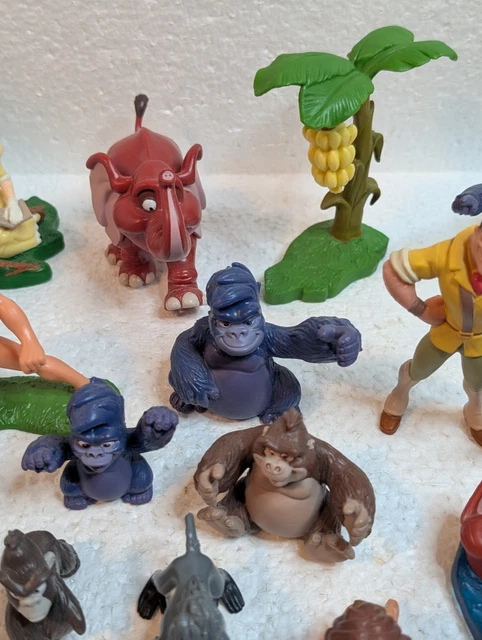 VINTAGE DISNEY TARZAN Action Figure Lot Of 24 Elephant Gorilla and More ...