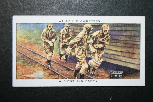 BRITISH WORLD WAR Two Chemical Warfare First Aiders Vintage 1930's Card ...