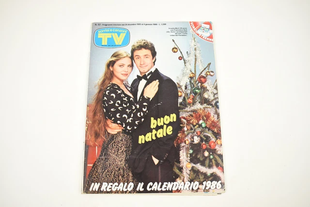 Rivista Tv Sorrisi E Canzoni N 52 Dicembre 1985 Ornella Muti Francesco