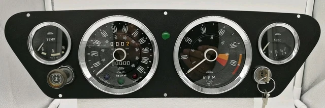 TRIUMPH SPITFIRE MK1 Jaeger Complete Panel Speedometet Tachometer Fuel ...