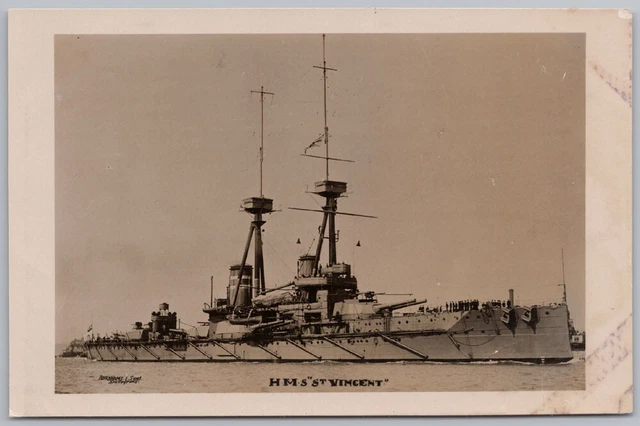 HMS ST VINCENT Royal Navy Battleship RP Postcard £4.99 - PicClick UK