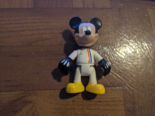 MEGA BLOKS DISNEY Mickey Mouse Figure Car Mechanic Poseable Legs Arms ...