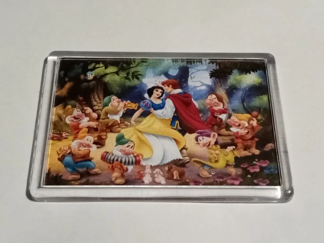 WALT DISNEY SNOW White And The Seven Dwarfs Acrylic Fridge Magnet £5.99 ...