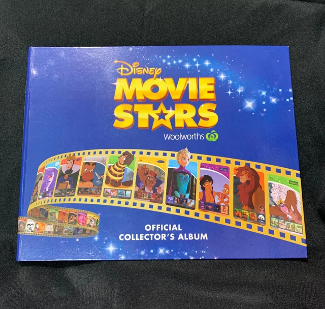 DISNEY MOVIE STARS Woolworths Official Collector's Album Complete Set ...