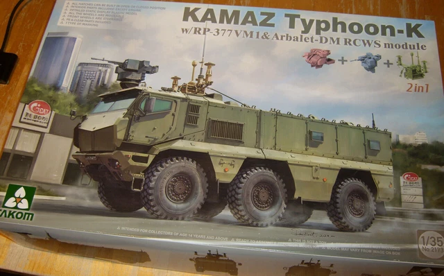 TAKOM- 2173 KAMAZ Typhoon-K w/RP-377VM1 & Arbalet-DM RCWS Module 2in1 ...