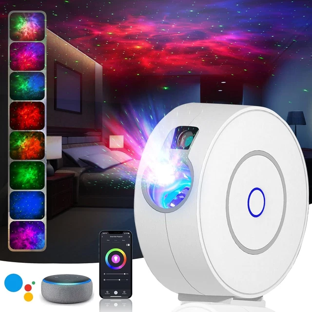 STAR PROJECTOR, GALAXY Projector with APP Control, 16 Colors RGB ...