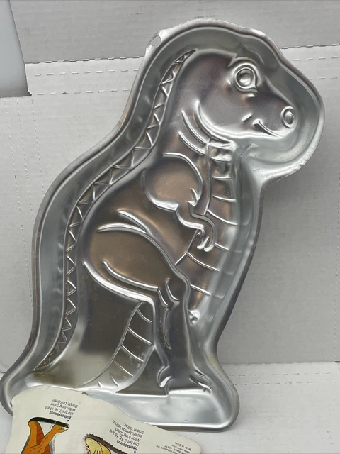 VINTAGE 1987 WILTON Dinosaur Partysaurus T-Rex Cake Pan #2105-1280 ...