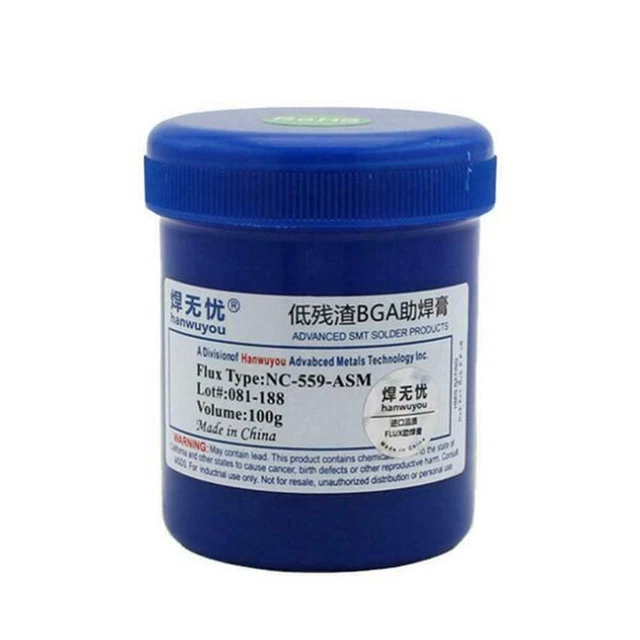 BGA SOLDER PASTE NC-559-ASM BGA PCB Paste SMT 1 Pcs 100g Flux Brand New ...