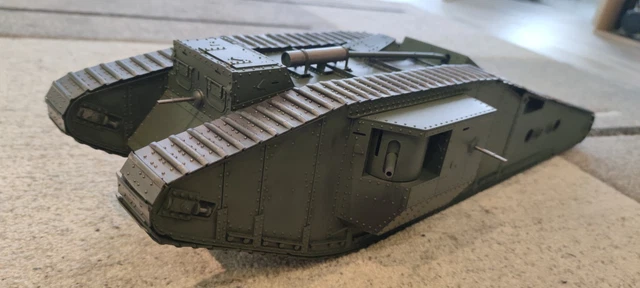 ENGLICHER WWI MARK IV Tadpole Tank Einzelstück fertig Gebaut 1/16 EUR ...