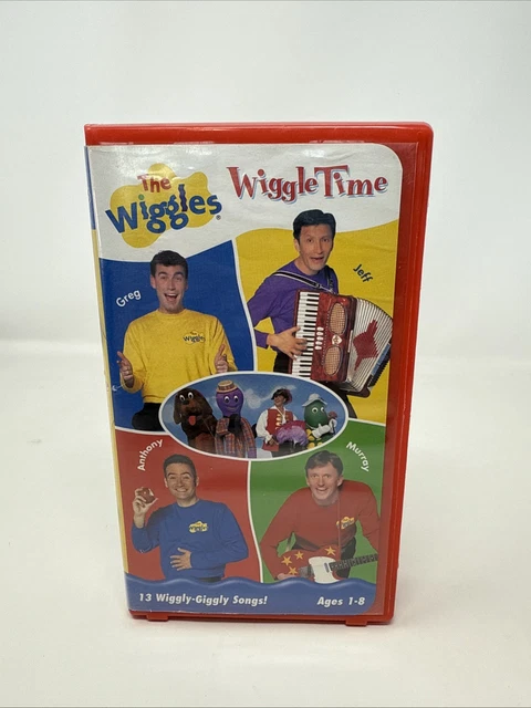 THE WIGGLES: WIGGLE Time VHS 2000 Red Clam Shell Greg Jeff Anthony ...