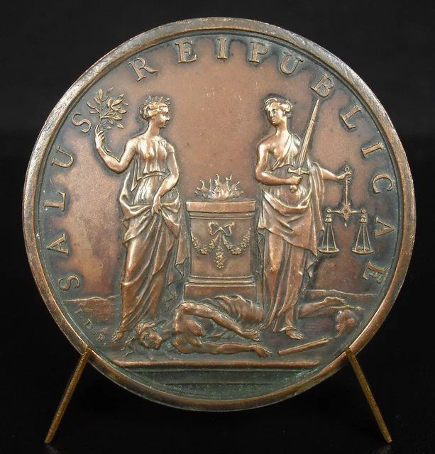 MEDAL LOUIS XV Pacification de La Switzerland Geneve 1738 Ap Jean ...