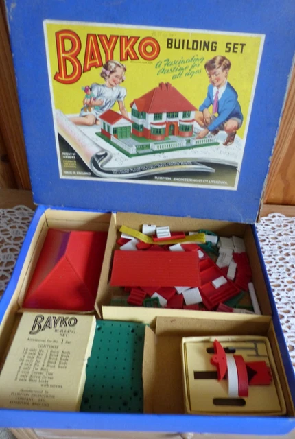 VINTAGE BOXED BAYKO Building Set No. 1 £21.00 - PicClick UK
