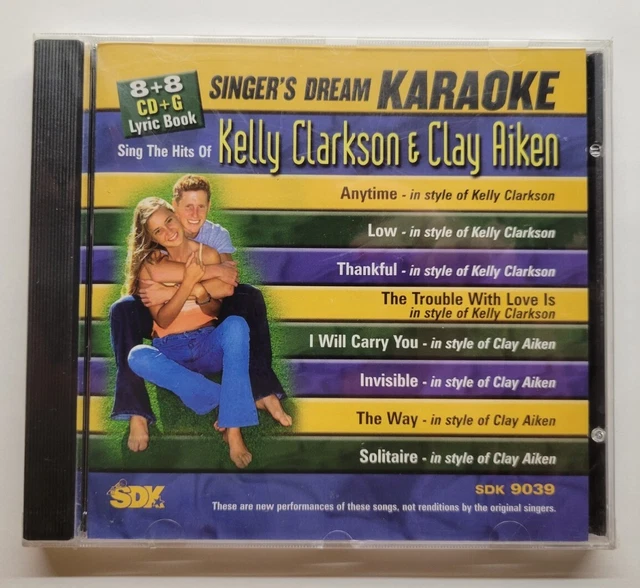 SINGER'S DREAM KARAOKE Sing The Hits Of Kelly Clarkson & Clay Aiken CD ...