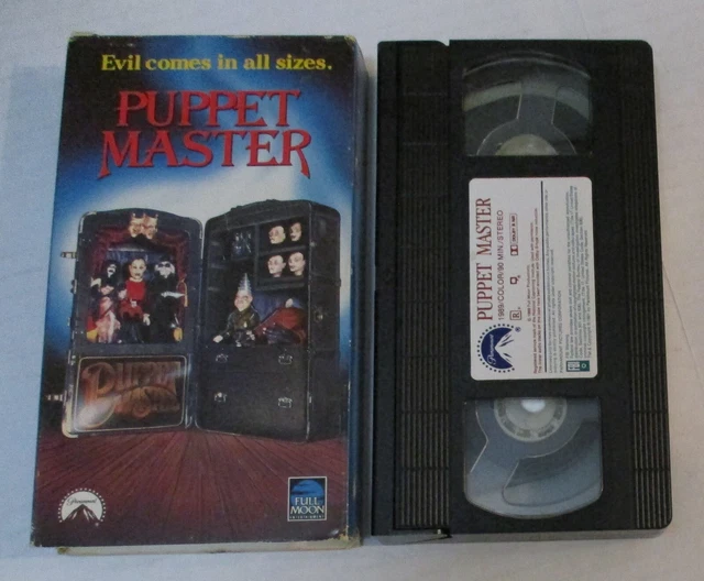 PUPPET MASTER VHS Video Tape 1989 Full Moon Paramount Horror Movie ...