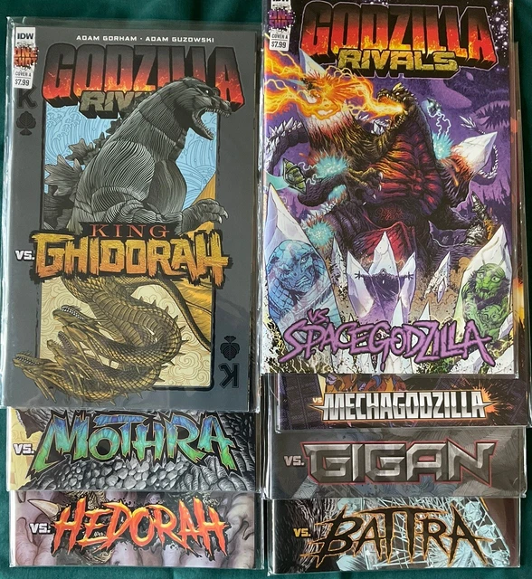 GODZILLA: RIVALS - IDW Comic Lot of 7- MOTHRA GIGAN KING GHIDORAH One ...