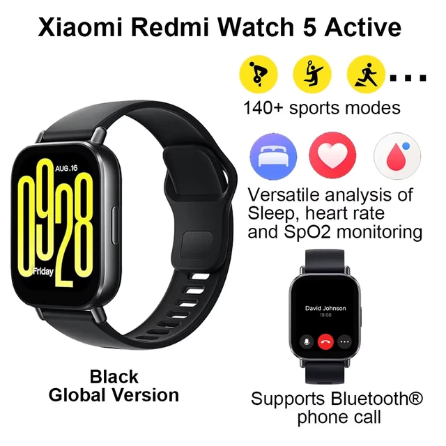 XIAOMI REDMI WATCH 5 Smart Watch Attivo, Chiamata Telefonica Bluetooth ...