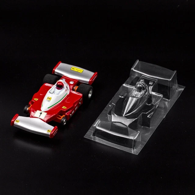 SLOT CAR TRANSPARENT Body Ferrari F1 Replica Minidream 1:32 Mini Dream ...