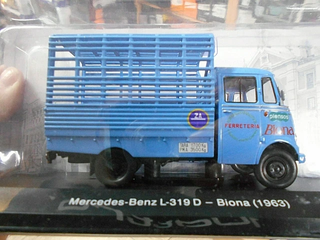 MERCEDES BENZ L319 D L 319D 319 blau 1963 biona Truck LKW Camion IXO 1: ...