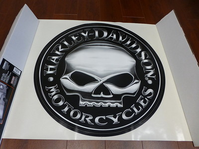 HARLEY-DAVIDSON WILLIE G Skull Extra Large Trailer Decal Aufkleber NEU ...